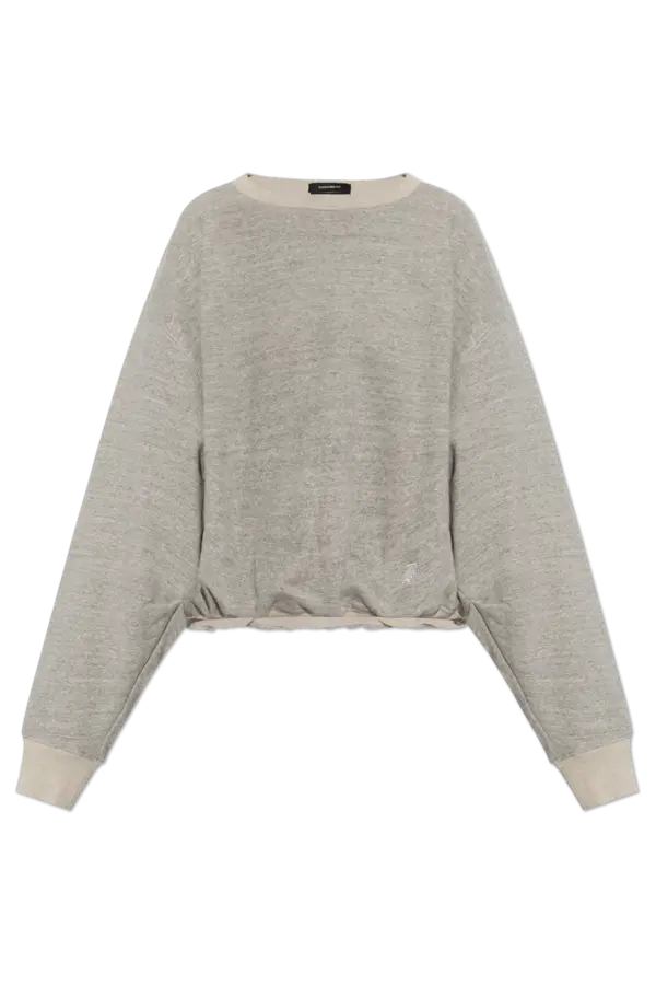 R13 New York" Oversize Sweatshirt - Grey