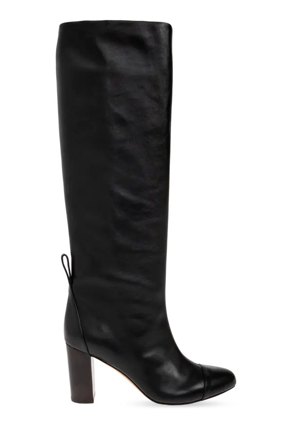 ODISSI Leather Heeled Boots