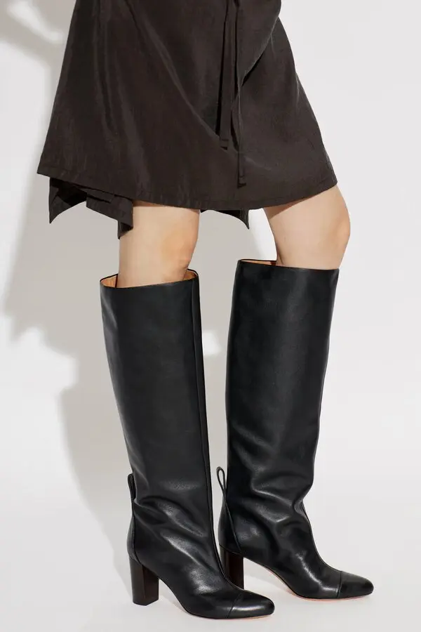 ODISSI Leather Heeled Boots