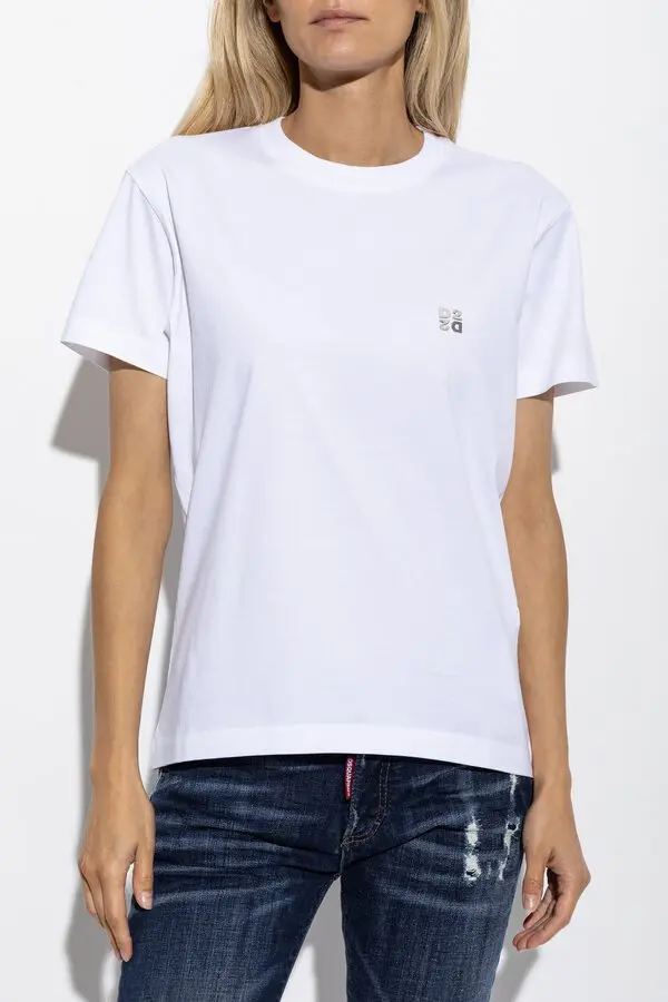Dsquared2 T-shirt With Logo Appliqu