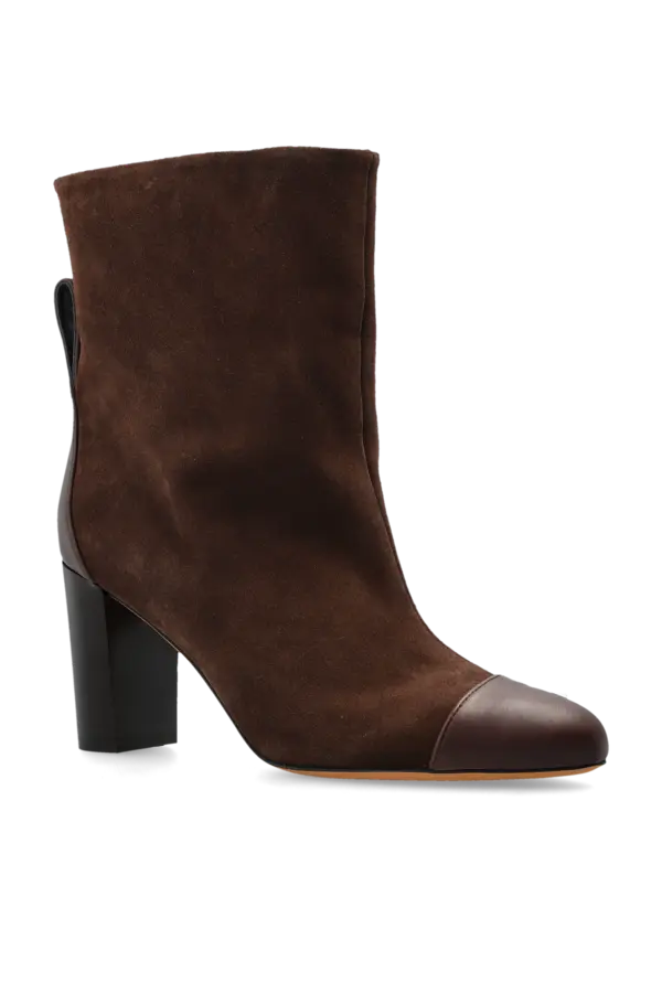 ODISSI Suede Heeled Ankle Boots