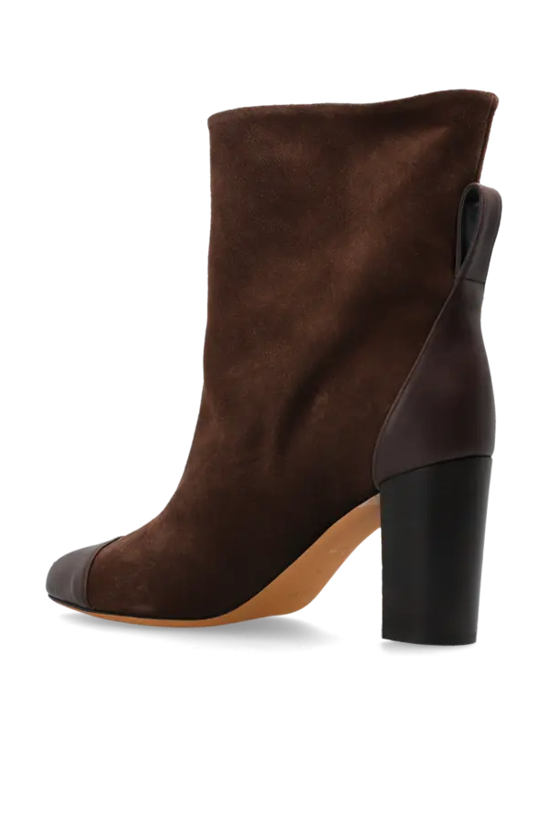 ODISSI Suede Heeled Ankle Boots