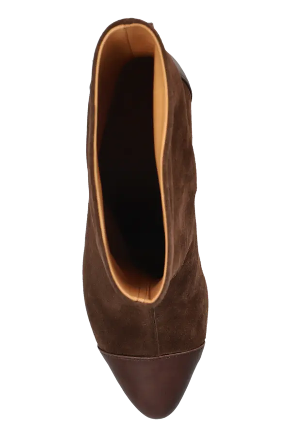 ODISSI Suede Heeled Ankle Boots