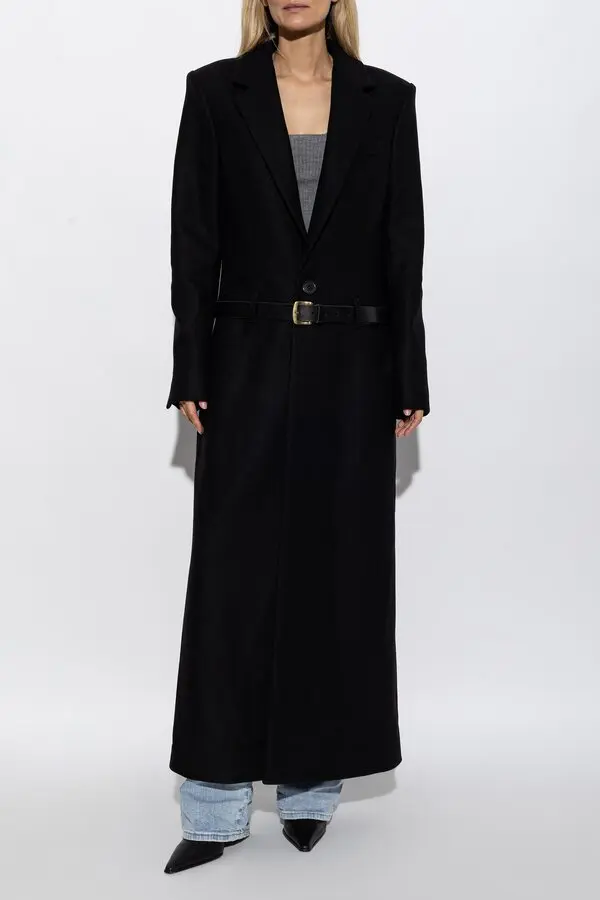 Dsquared2 Coat With Leather Belt