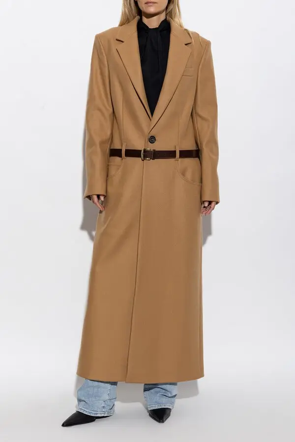Dsquared2 Coat With Leather Belt