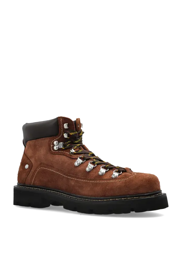 Dsquared2 Canadian Suede Leather Lace-up Boots