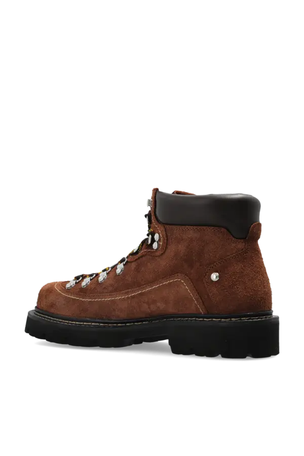 Dsquared2 Canadian Suede Leather Lace-up Boots