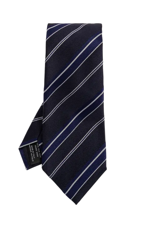 TOM FORD Silk Tie - Navy Blue