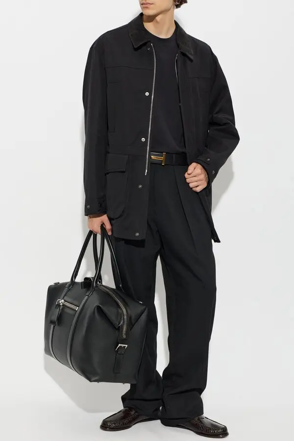 TOM FORD Embossed Leather Loafers