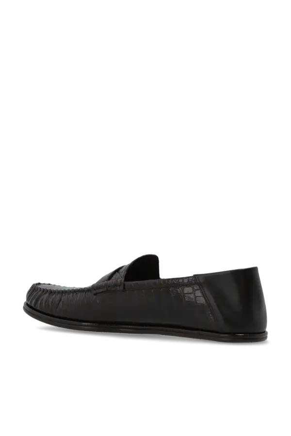 TOM FORD Embossed Leather Loafers