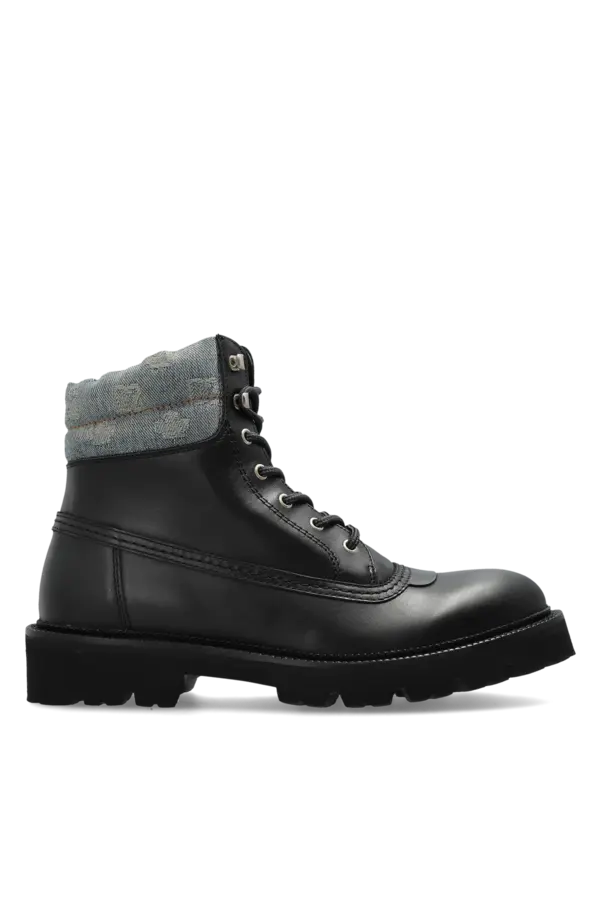 Dsquared2 Monogram" Leather Shoes - Black
