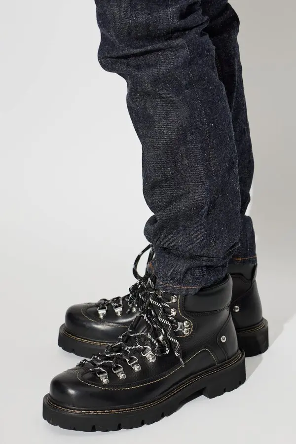Dsquared2 Canadian" Leather Ankle Boots