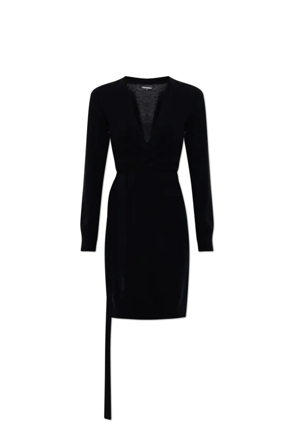 Dsquared2 Dress Tied At The Waist - Black