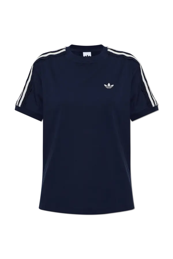 ADIDAS ORIGINALS T-shirt With Embroidered Logo - Navy Blue