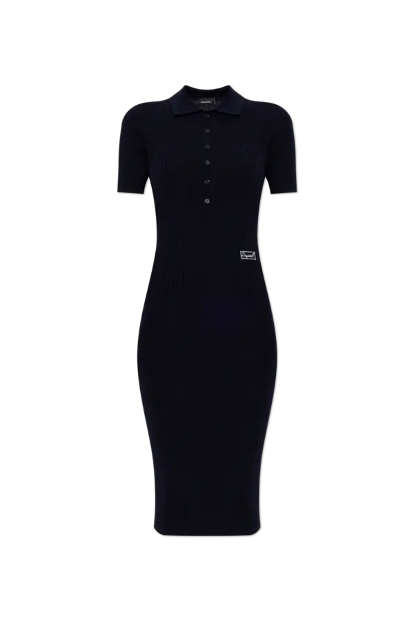 Dsquared2 Wool Dress - Navy Blue