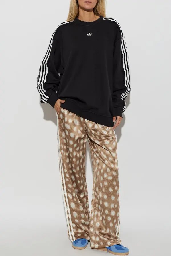 ADIDAS ORIGINALS Sweatshirt With Embroidered Logo And Lace Trim