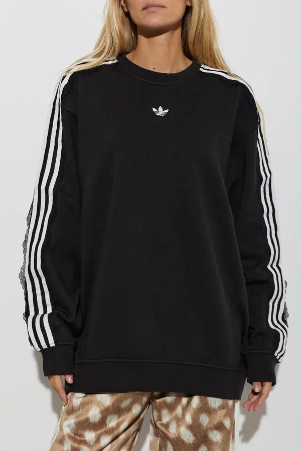ADIDAS ORIGINALS Sweatshirt With Embroidered Logo And Lace Trim