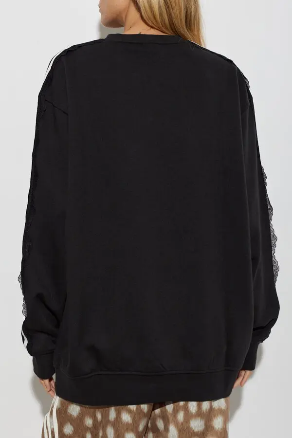 ADIDAS ORIGINALS Sweatshirt With Embroidered Logo And Lace Trim