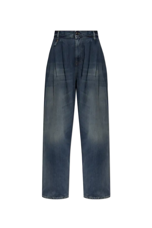 R13 Flared Leg Jeans - Navy Blue