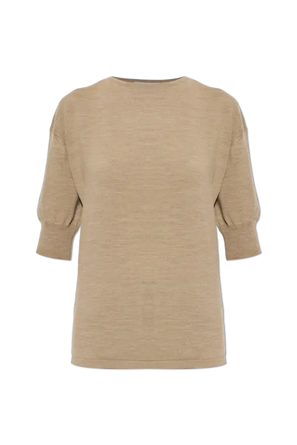 LEMAIRE Wool T-shirt - Beige