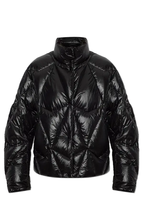 Moose Knuckles Quilted Jacket With Patch - Black