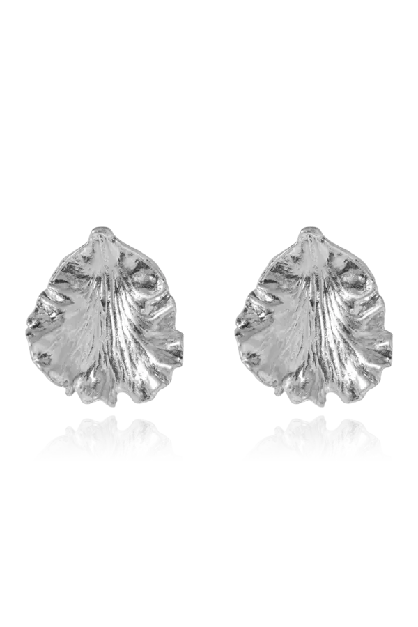 Cult Gaia Irisi Leaf’ Earrings - Silver