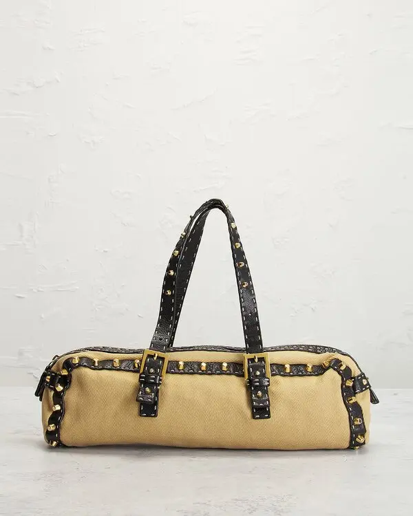 FWRD RENEW Fendi Studded Selleria Handbag