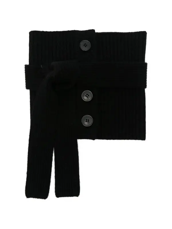 Dries Van Noten Scarf Cashmere "merlin - Black