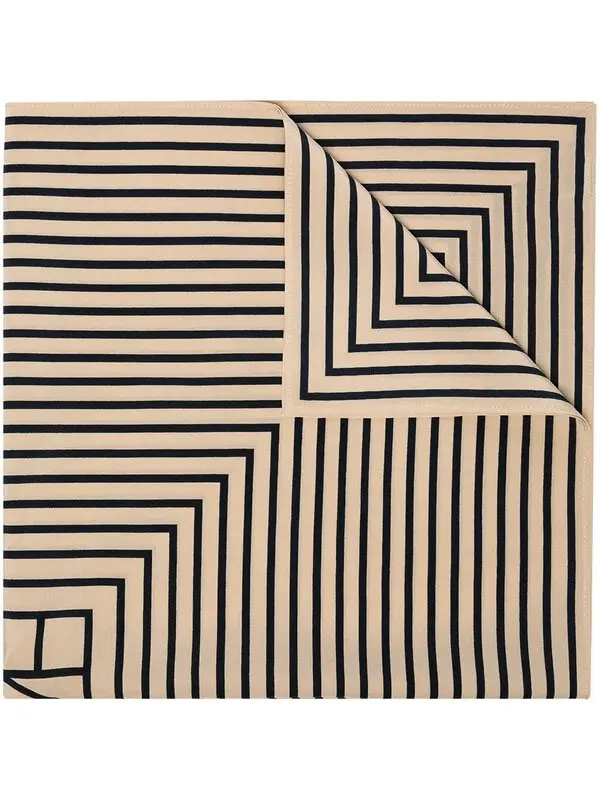 TOTEME Scarf Silk "signature Monogram - White