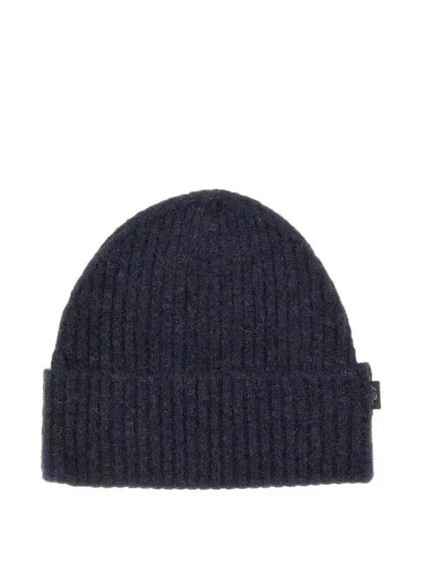 LES DEUX Ribbed Knit Beanie - Blue