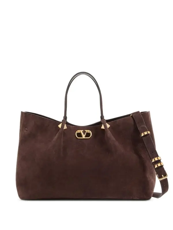 Valentino Garavani Vlogo Large Tote - Brown