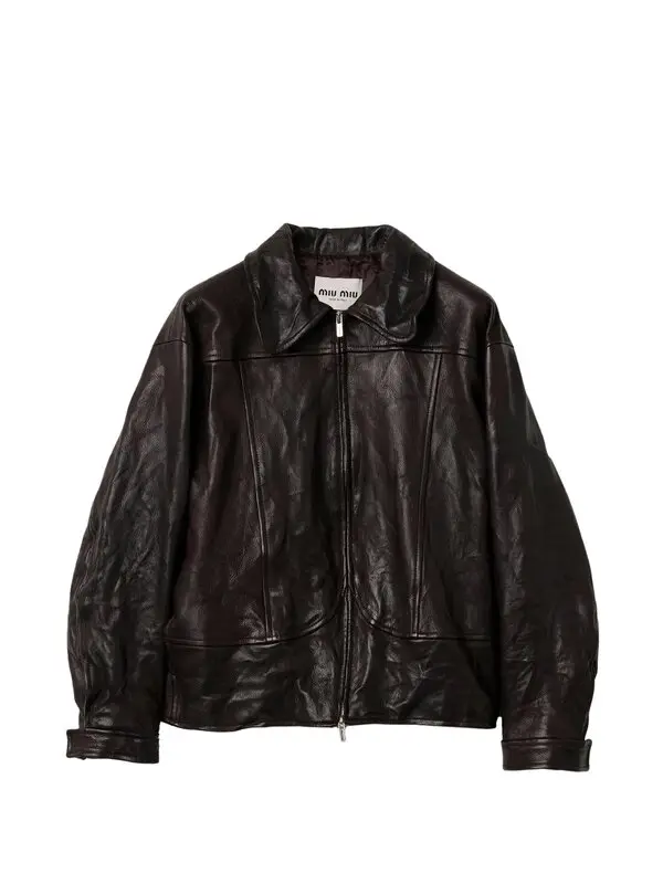 Miu Miu Leather Blouson