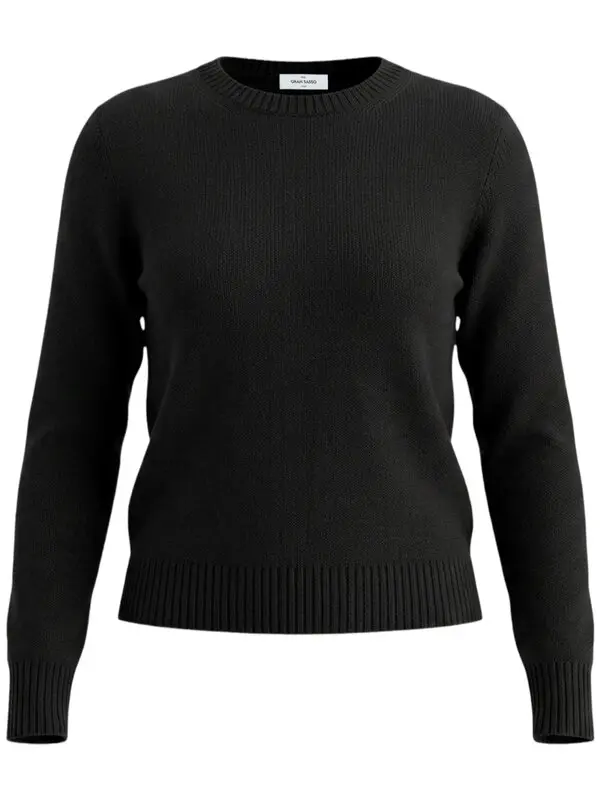 GRAN SASSO Ribbed Crew Neck Sweater