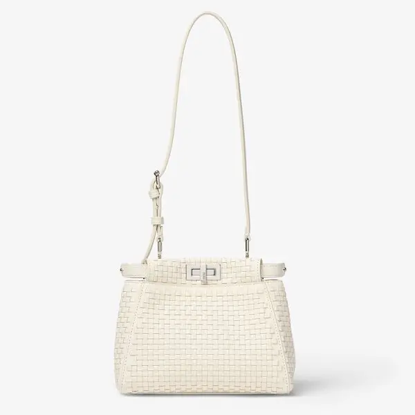 Fendi My Peekaboo Woven Calfskin Bag