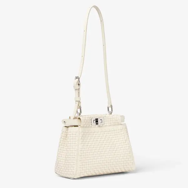 Fendi My Peekaboo Woven Calfskin Bag