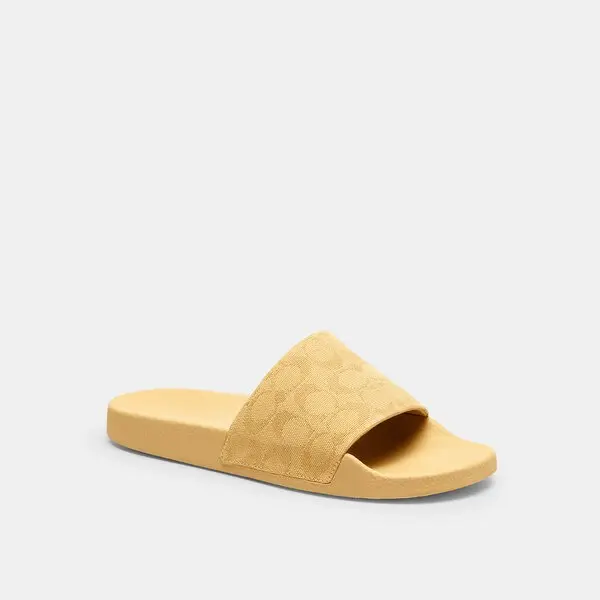 COACH OUTLET Udele Sport Slide In Signature Jacquard Canvas - Vanilla