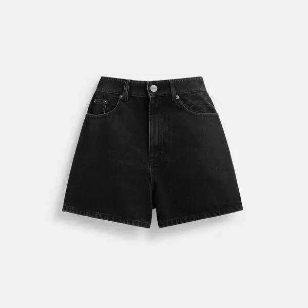 COACH OUTLET Denim Shorts In Organic Cotton - Black