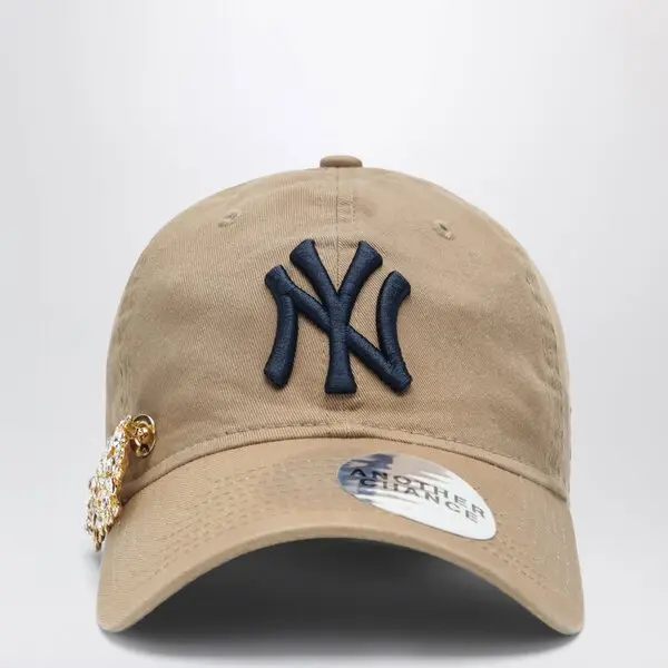 ANOTHER CHANCE Cotton Cap With Removable Jewellery Pin - Beige