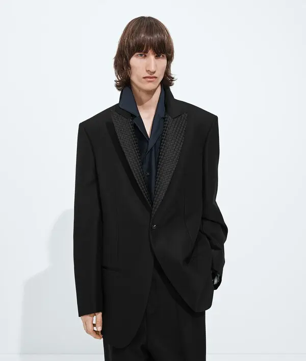 Bottega Veneta Mohair And Wool Jacket - Double Black