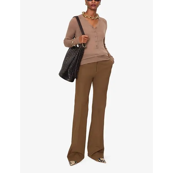 JOSEPH Tafira Gabardine Stretch-woven Trousers