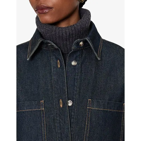 JOSEPH Idar Chest-pocket Denim Shirt