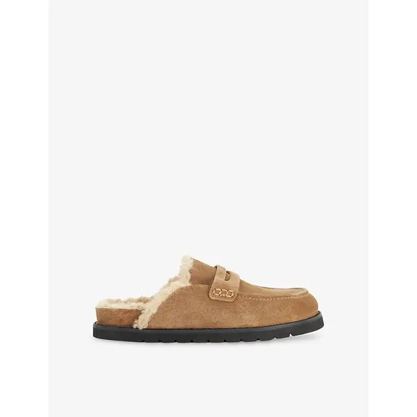 DUNE Goldy Suede Loafers - Honey Suede