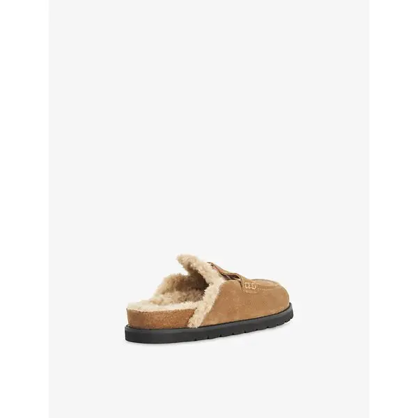 DUNE Goldy Suede Loafers - Honey Suede