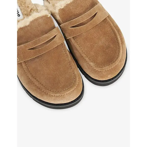 DUNE Goldy Suede Loafers - Honey Suede