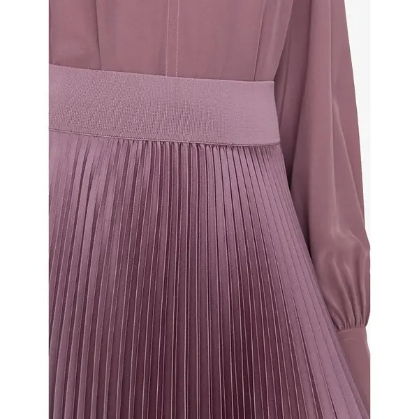 JOSEPH Ade Plissé Crepe Midi Skirt