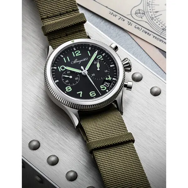 BREGUET Type Xx And Leather Automatic Watch 42mm