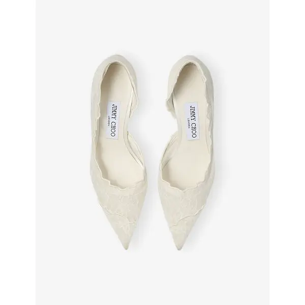 JIMMY CHOO The Faiz Lace Heeled Courts