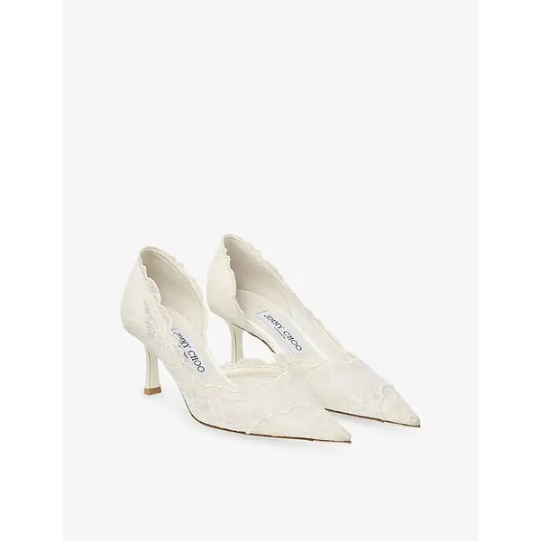 JIMMY CHOO The Faiz Lace Heeled Courts