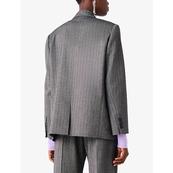 Maje Tailored Single-breasted Stretch-woven Blazer