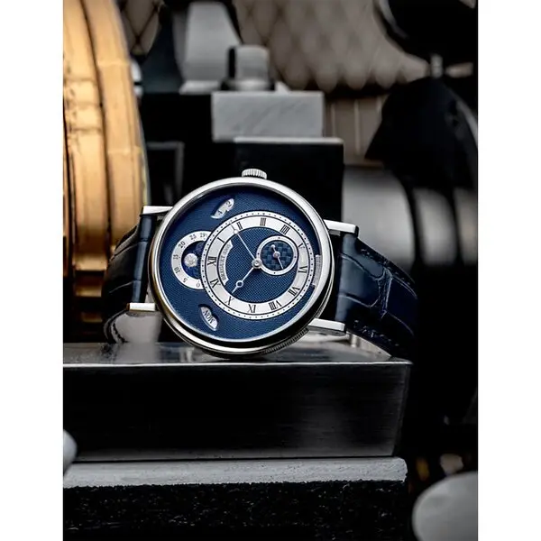 BREGUET Classique Calendrier 7337 18ct White-gold Automatic Watch 39mm